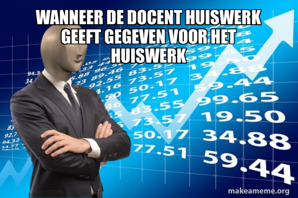 wanneer de docent huiswerk geeft gegeven voor het huiswerk - Stonks ...