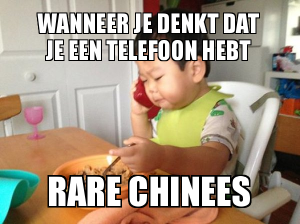 Zakelijke Baby Meme Rode Telefoon