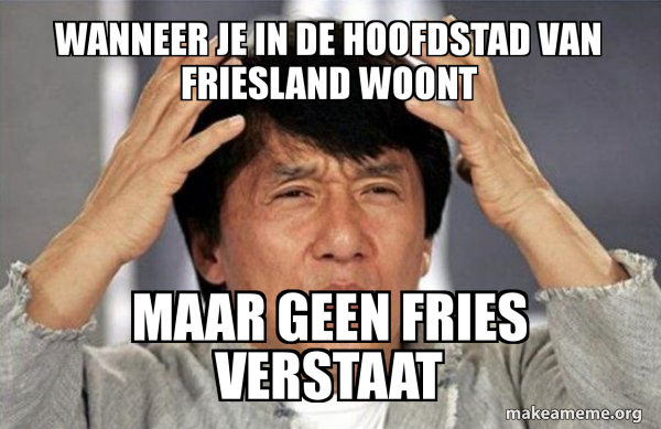 wanneer je in de hoofdstad van Friesland woont maar geen Fries verstaat ...