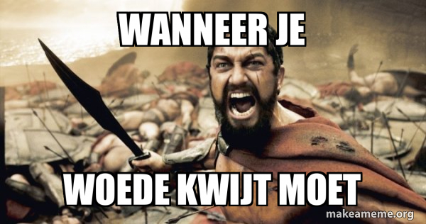 Wanneer Je Woede Kwijt Moet The 300 Meme Generator