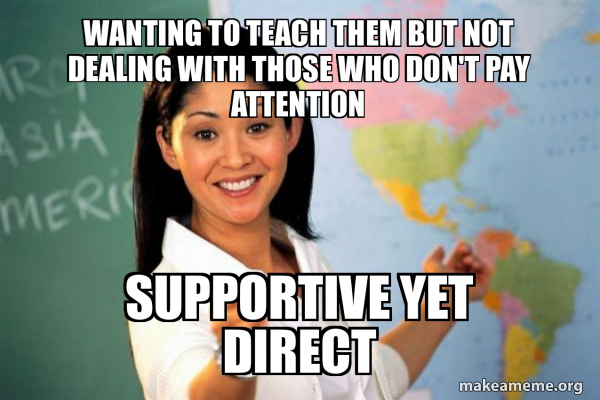 wanting to Teach them but not dealing with those who don't pay ...