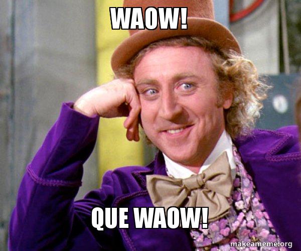 Waow! Que waow! - Willy Wonka Sarcasm Meme Meme Generator