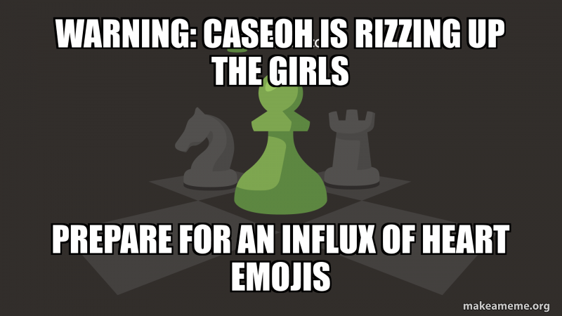 Warning: Caseoh is rizzing up the girls Prepare for an influx of heart ...