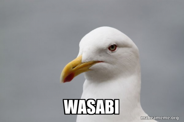 Wasabi Meme He Was So Curious About The Wasabi In My Sushi Plate, I