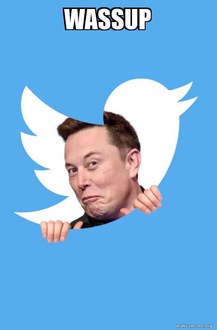 WASSUP - Elon Musk Twitter Meme Generator