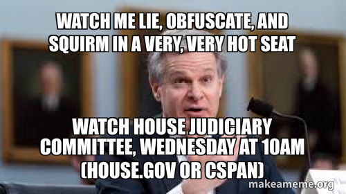 watch me lie, obfuscate, and squirm in a very, very hot seat watch ...