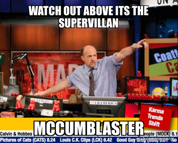 watch out above its the supervillan mccumblaster - Mad Karma with Jim ...