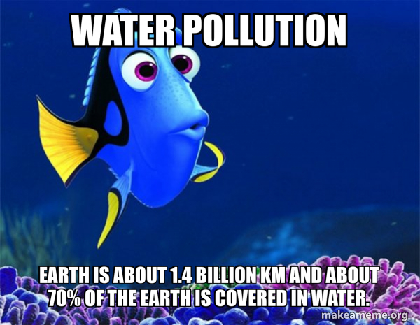 water pollution earth is about 1.4 billion km and about 70% of the ...