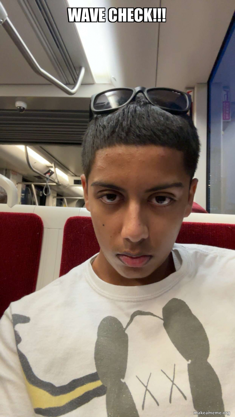 Wave check!!! Meme Generator