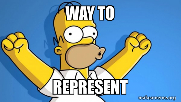 Way to Represent - Happy Homer Meme Generator