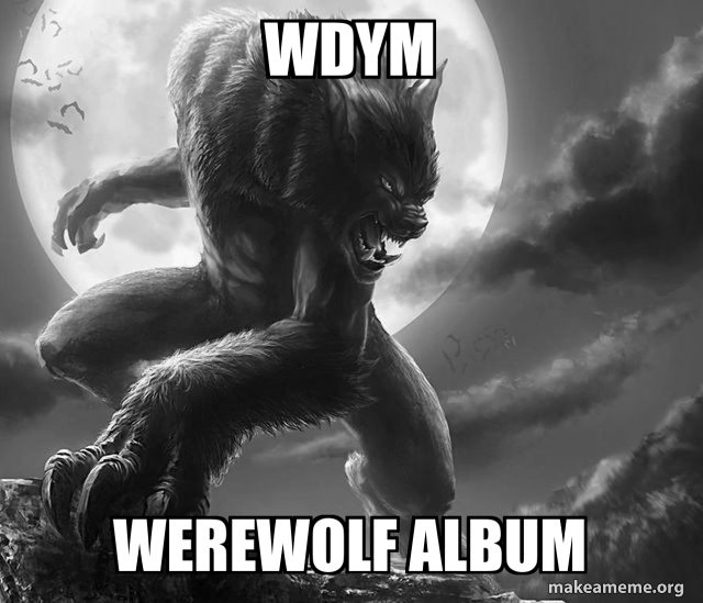 wdym werewolf album Meme Generator