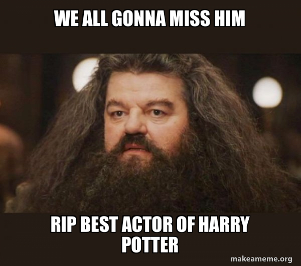 we all gonna miss him rip best actor of harry potter - Hagrid - I ...