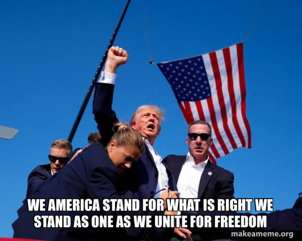 We america stand for what is right we stand as one as we unite for ...