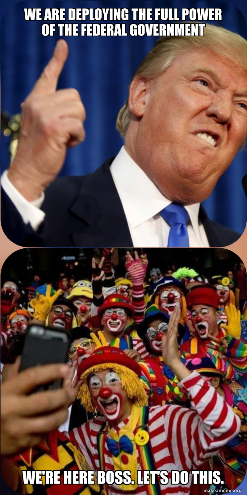 We are deploying the full power of the federal government We're here ...