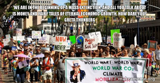 'WE ARE IN THE BEGINNING OF A MASS EXTINCTION, AND ALL YOU TALK ABOUT ...