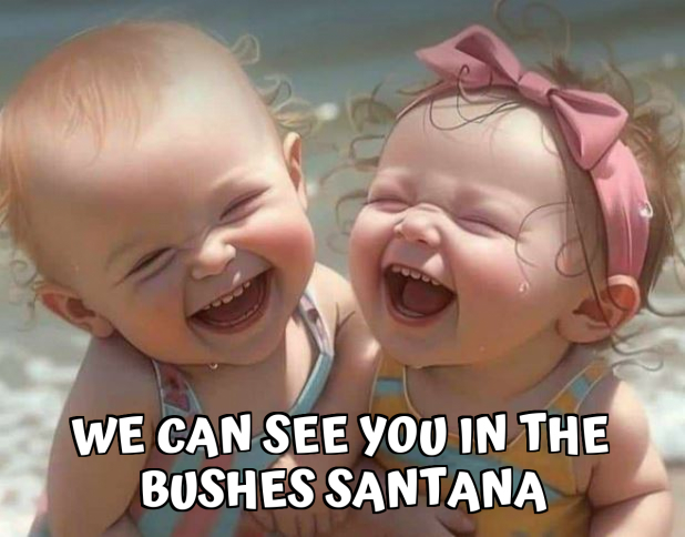 We can see you in the bushes Santana Meme Generator