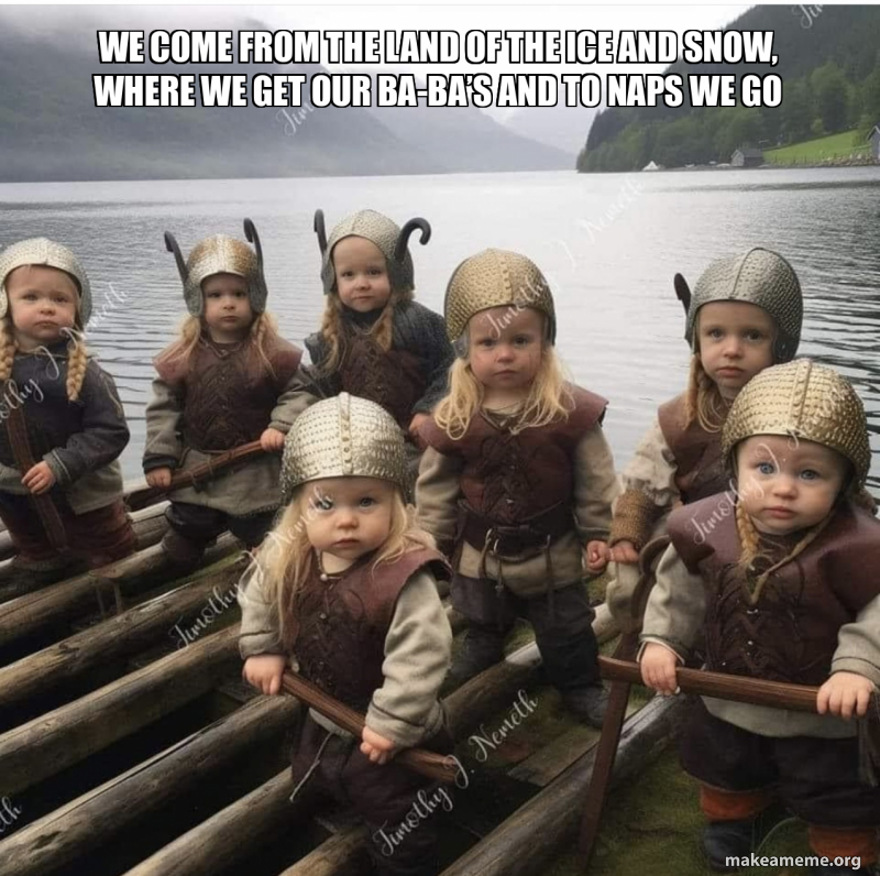 We come from the land of the ice and snow, where we get our ba-ba’s and ...