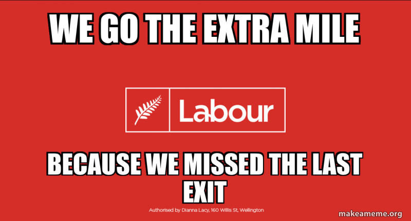 we go the extra mile because we missed the last exit Meme Generator