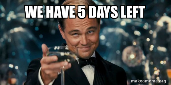 we have 5 days left - Great Gatsby Reaction - Leonardo DiCaprio Toast ...