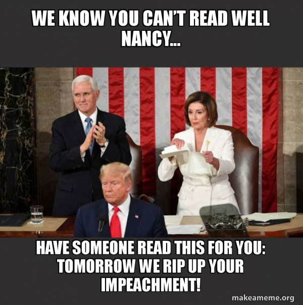 We know you canâ€™t read well Nancy... Have someone read this for you ...