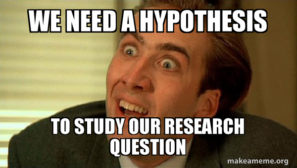 We need a hypothesis To study our research question - Sarcastic ...