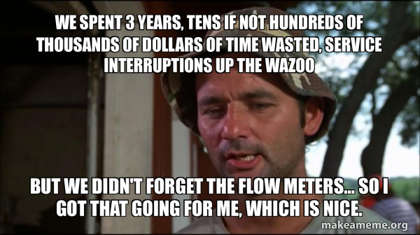 We spent 3 years, tens if not hundreds of thousands of dollars of time ...