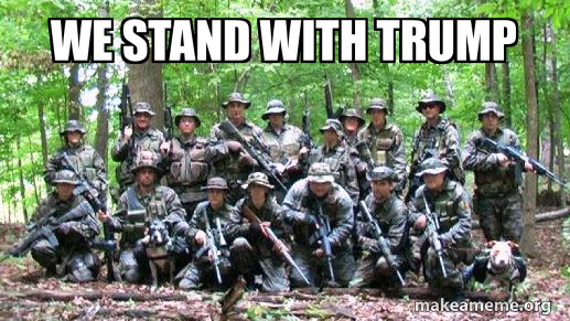we stand with trump Meme Generator
