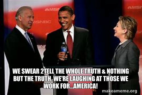we swear 2tell the whole truth & nothing but the truth. We're laughing ...