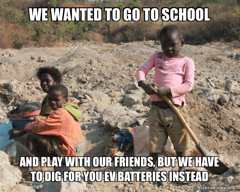 We wanted to go to school And play with our friends, but we have to dig ...