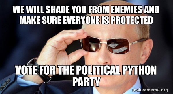 We will shade you from enemies and make sure everyone is protected Vote ...