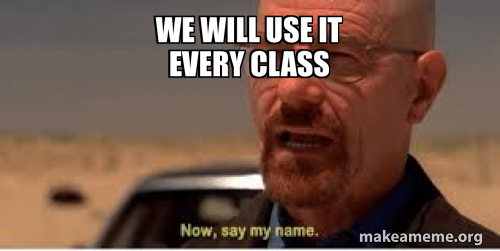 we will use it every class Meme Generator