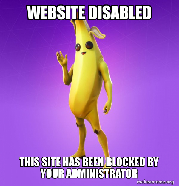 Website disabled This site has been blocked by your administrator ...
