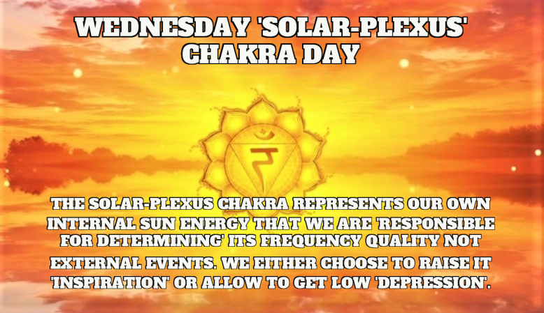 wednesday 'Solar-Plexus' Chakra Day The Solar-Plexus Chakra represents ...