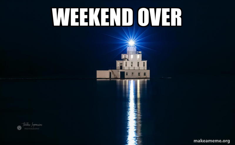 Weekend over Meme Generator