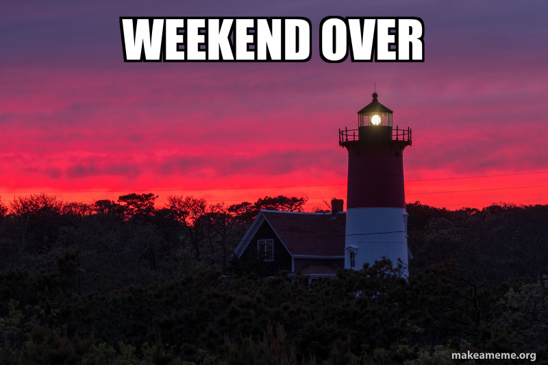 Weekend over Meme Generator