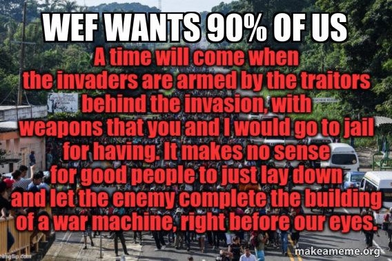 WEF WANTS 90% OF US Meme Generator