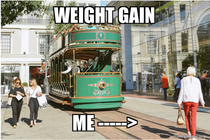 WEIGHT GAIN ME -----> Meme Generator
