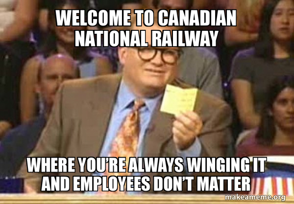WeLcome to Canadian national railway Where youâ€™re always winging it ...
