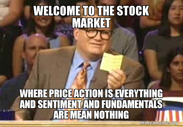 Welcome to the stock market Where price action is everything and ...