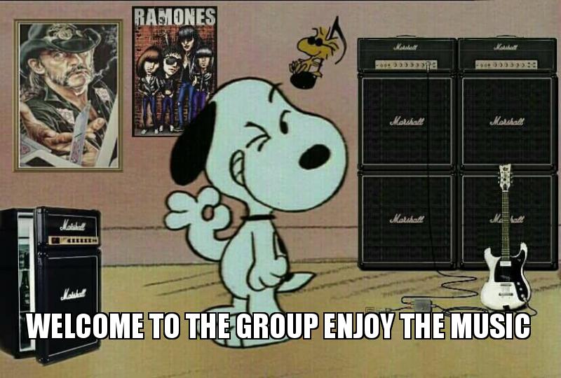 Welcome to the Group Enjoy the Music - snoopy and woodstock music Meme ...