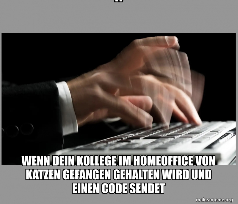 " WENN DEIN KOLLEGE IM HOMEOFFICE VON KATZEN GEFANGEN GEHALTEN WIRD UND ...
