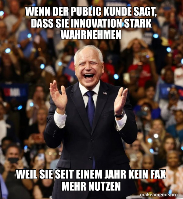 Wenn der Public Kunde sagt, dass sie Innovation stark wahrnehmen weil ...