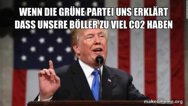 Wenn die grüne Partei uns erklärt dass unsere Böller zu viel co2 haben ...