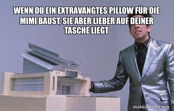 Wenn du ein extravangtes Pillow für die Mimi baust, sie aber lieber auf ...