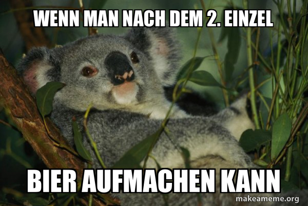 Wenn man nach dem 2. Einzel Bier aufmachen kann - Laid Back Koala Meme ...