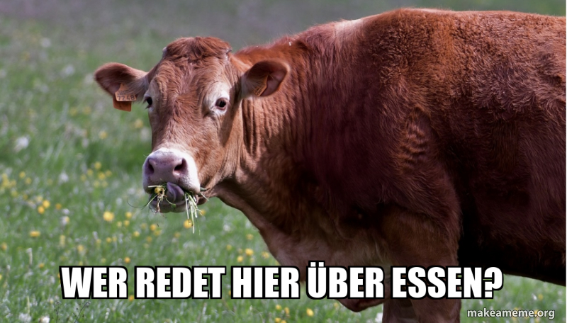 Wer redet hier über Essen? Meme Generator