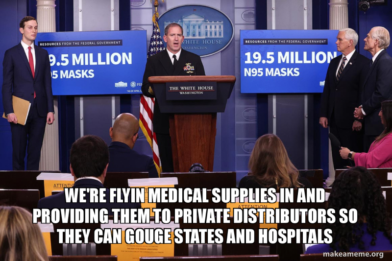 we're flyin MEDICAL SUPPLIES IN and providing them to private ...