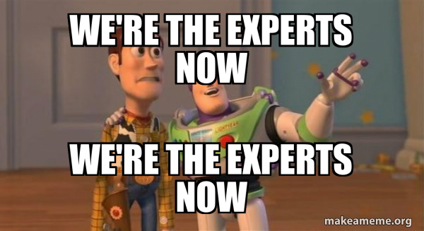 We're the experts now We're the experts now - Buzz and Woody (Toy Story ...