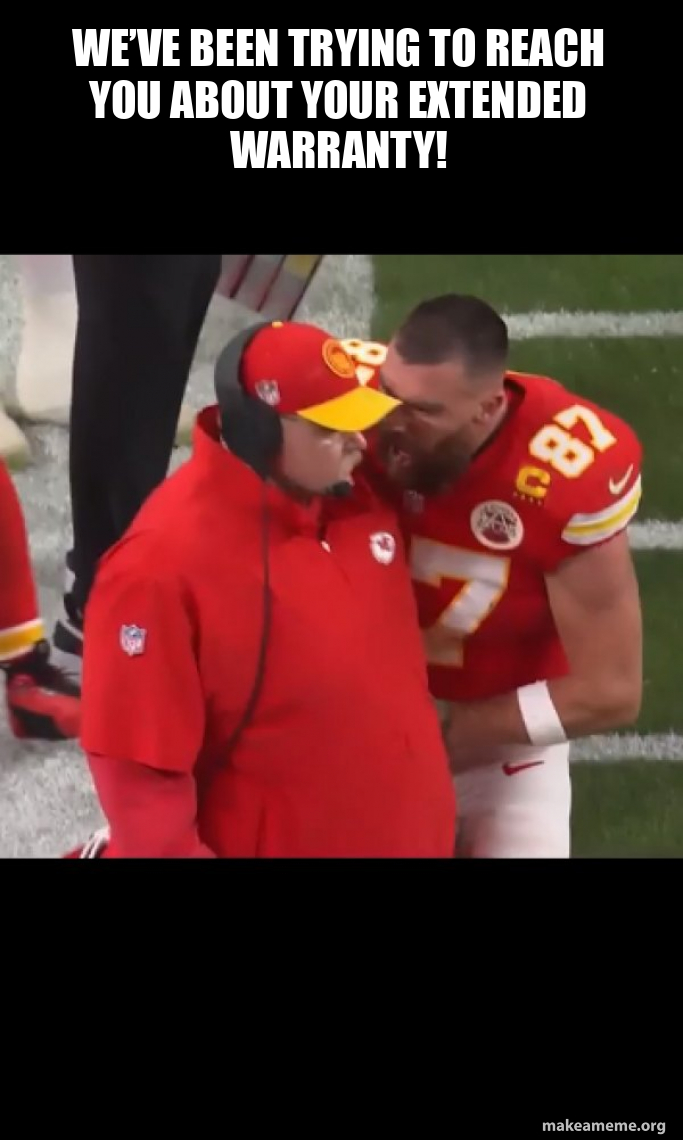 We’ve been trying to reach you about your extended warranty! - Travis ...