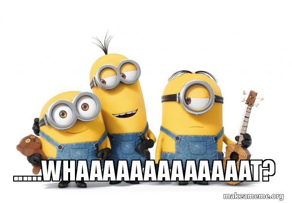 Whaaaaaaaaaaaaat? - Minions Meme Generator